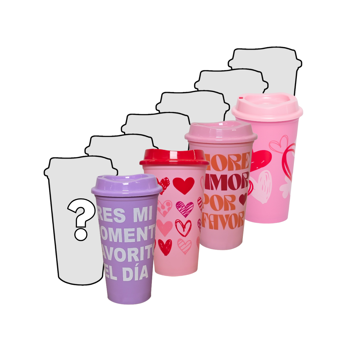 Kit de 10 Vasos STAR 16 oz tapa cafetera | Edición San Valentín Sorpre ...